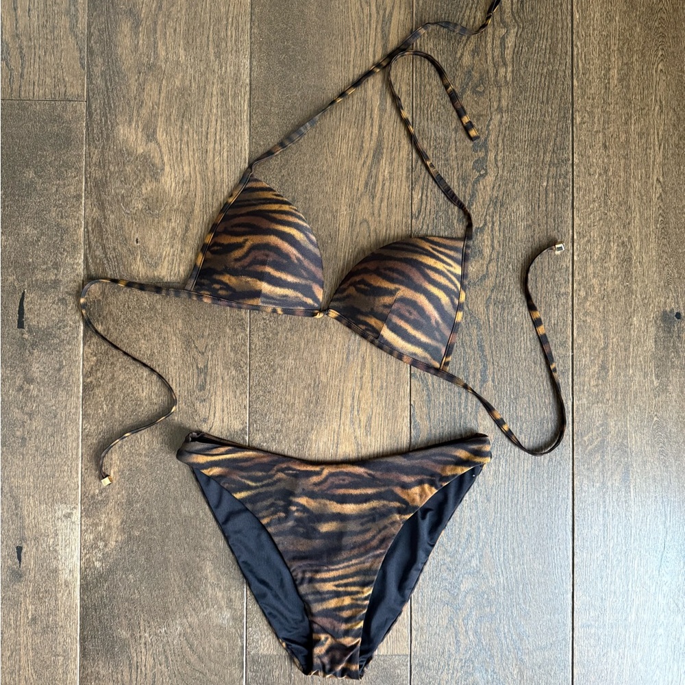 Tiger Print Bikini Set - Gem